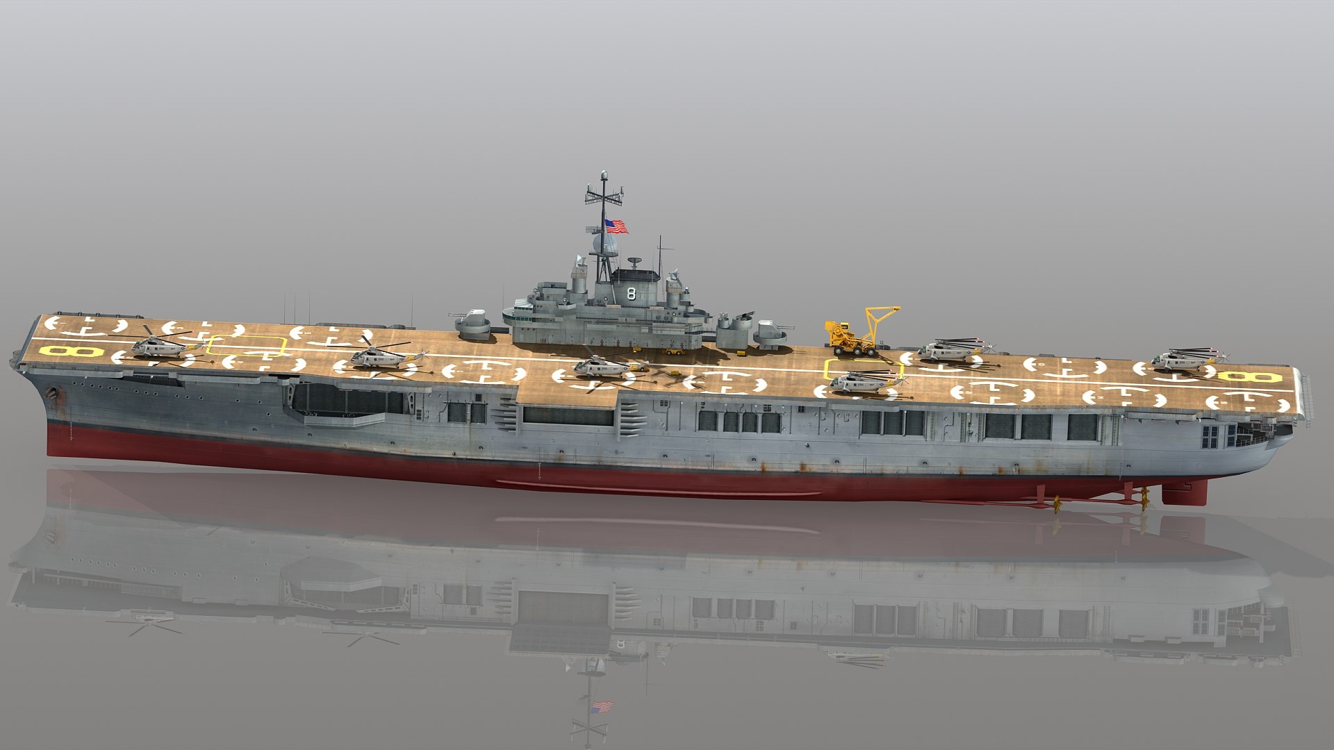 USS Valley Forge CV-45 LPH-8 3D model - TurboSquid 2075352