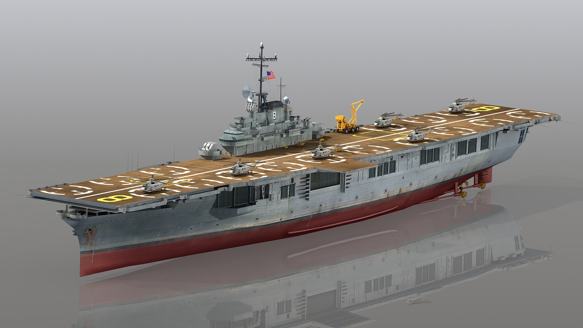 USS Valley Forge CV-45 LPH-8 3D model - TurboSquid 2075352