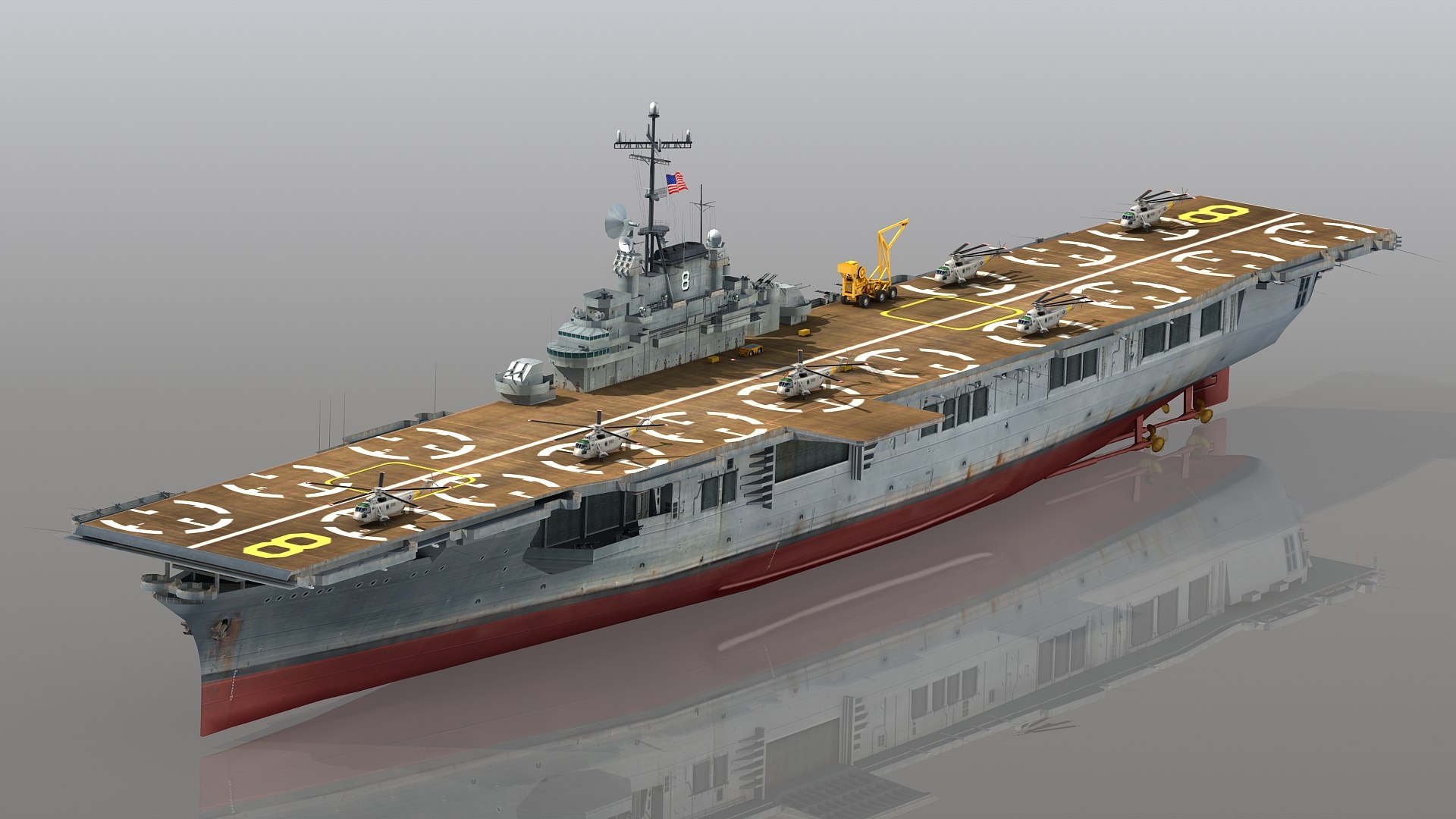 USS Valley Forge CV-45 LPH-8 3D model - TurboSquid 2075352