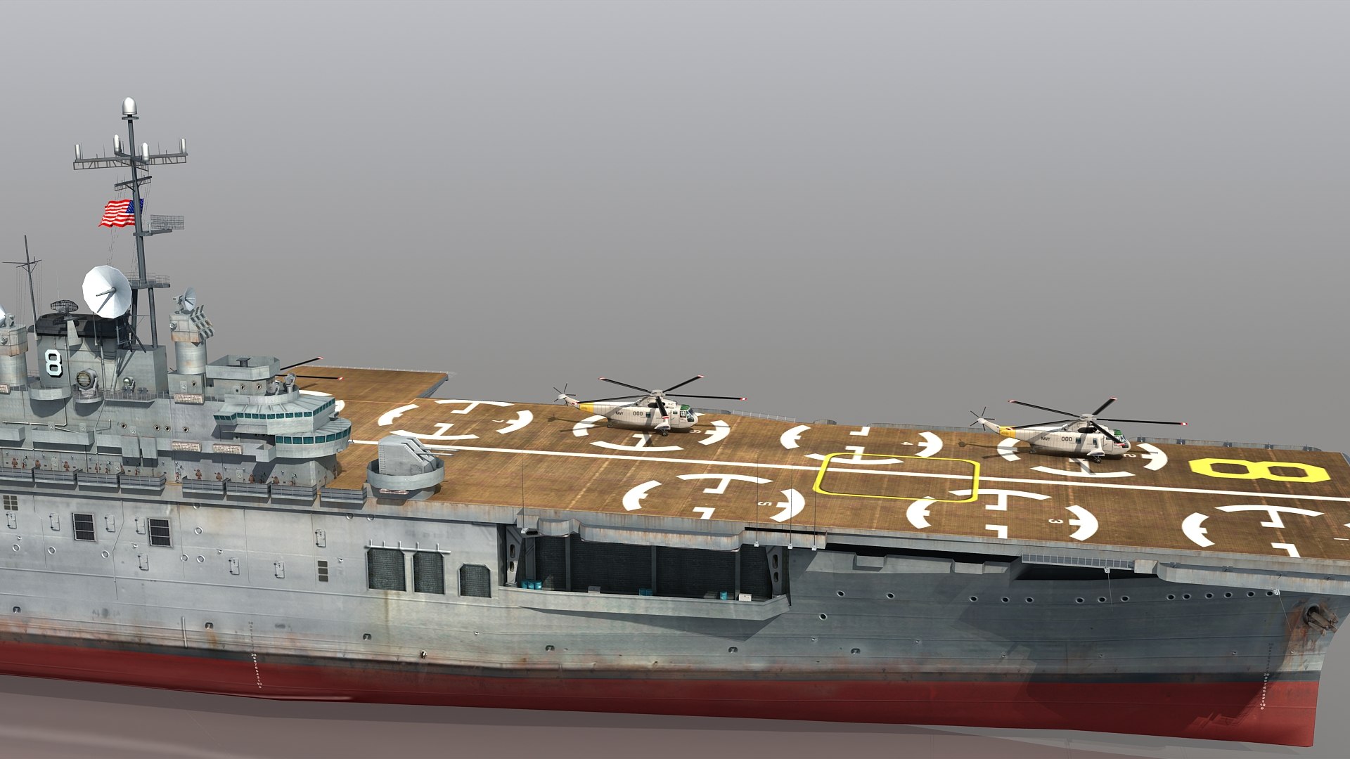 USS Valley Forge CV-45 LPH-8 3D model - TurboSquid 2075352