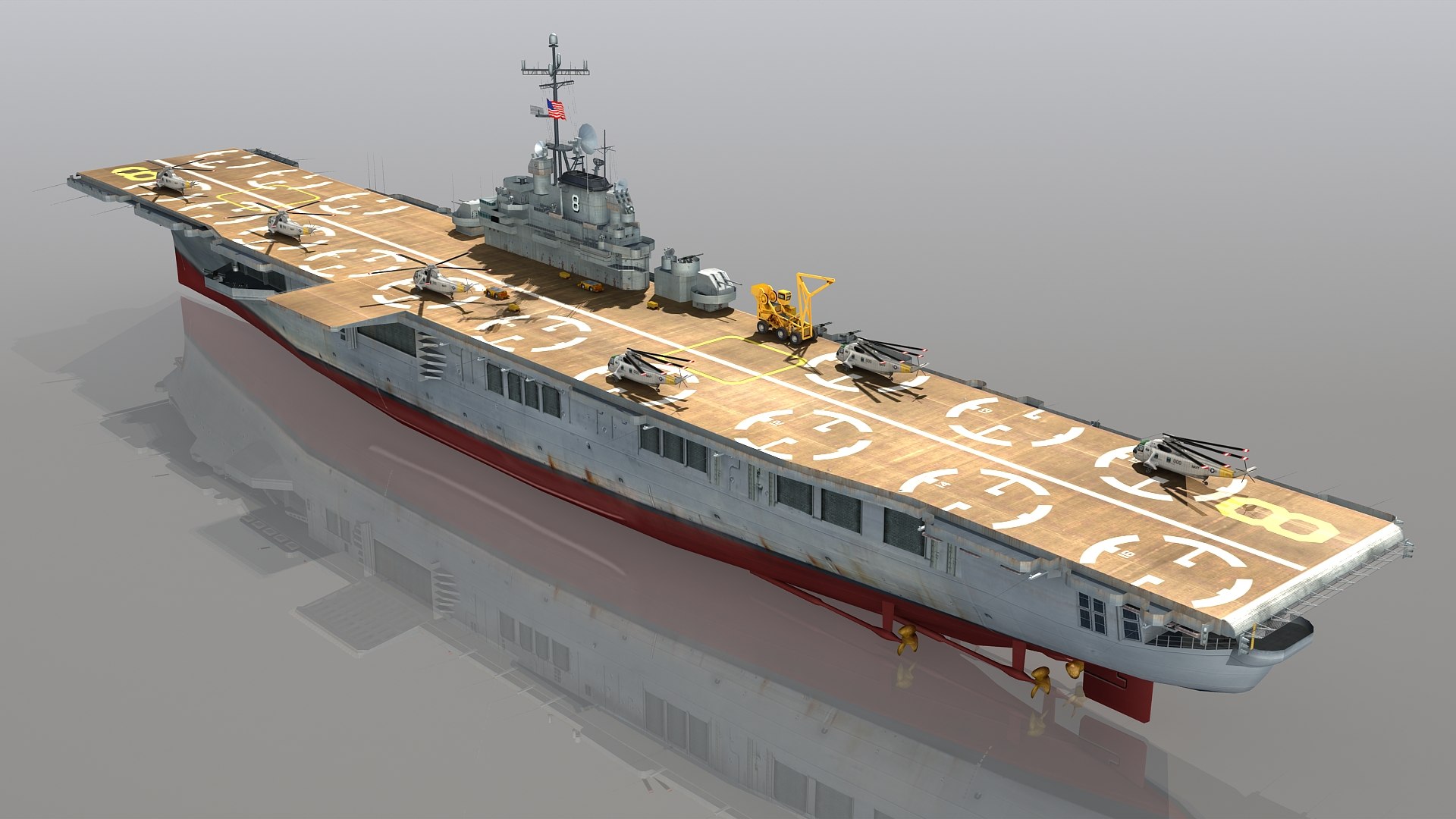 USS Valley Forge CV-45 LPH-8 3D model - TurboSquid 2075352