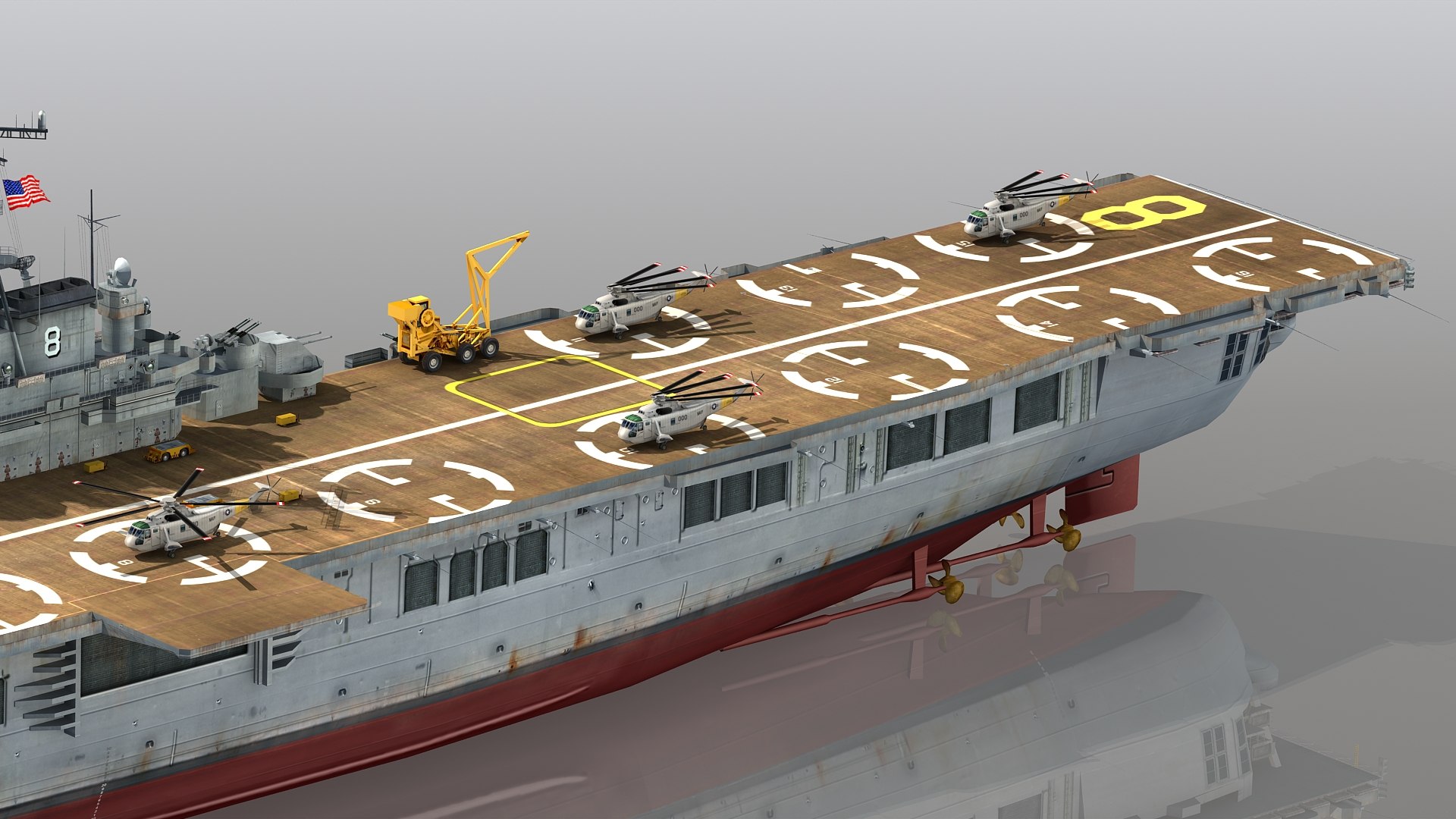 USS Valley Forge CV-45 LPH-8 3D model - TurboSquid 2075352