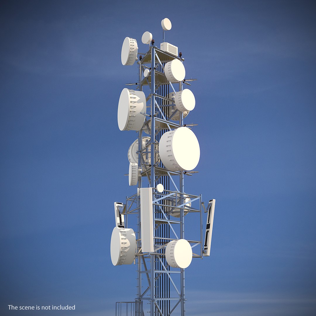 3D Cell Phone Tower 3 - TurboSquid 1408787