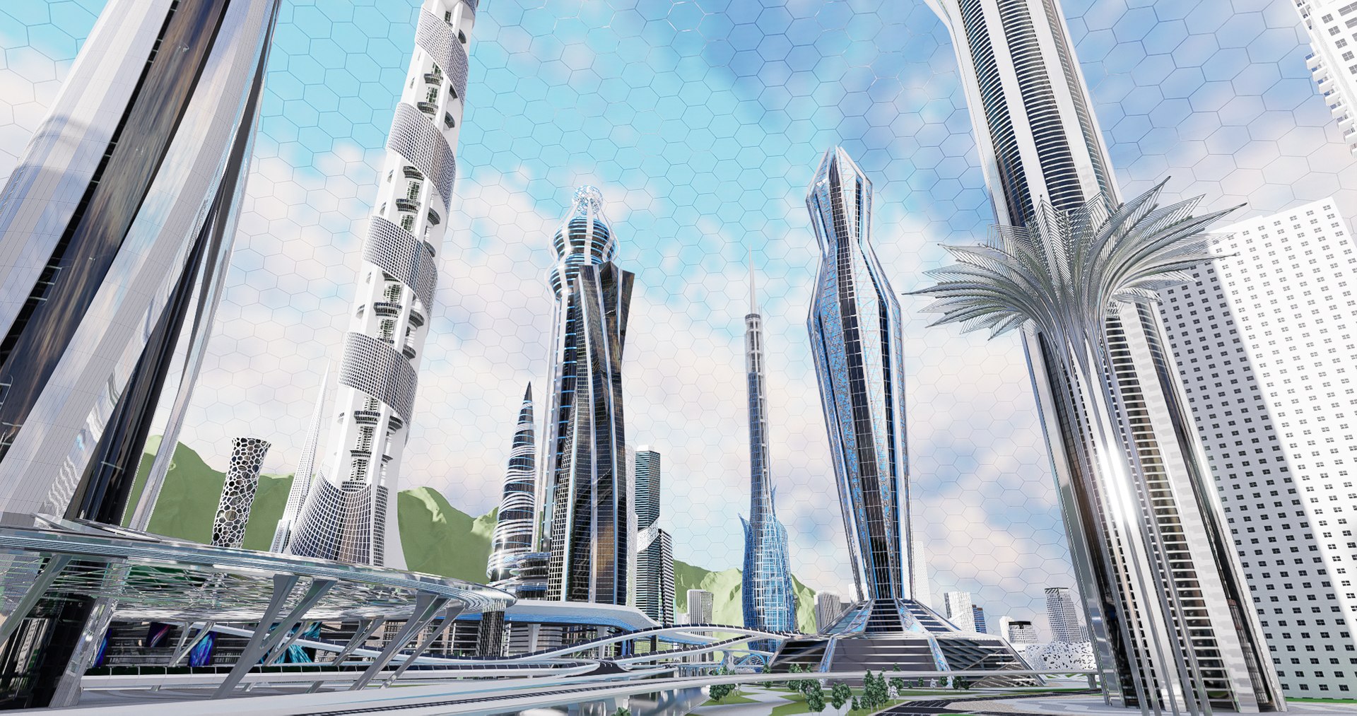 3D model Future city - TurboSquid 2052532