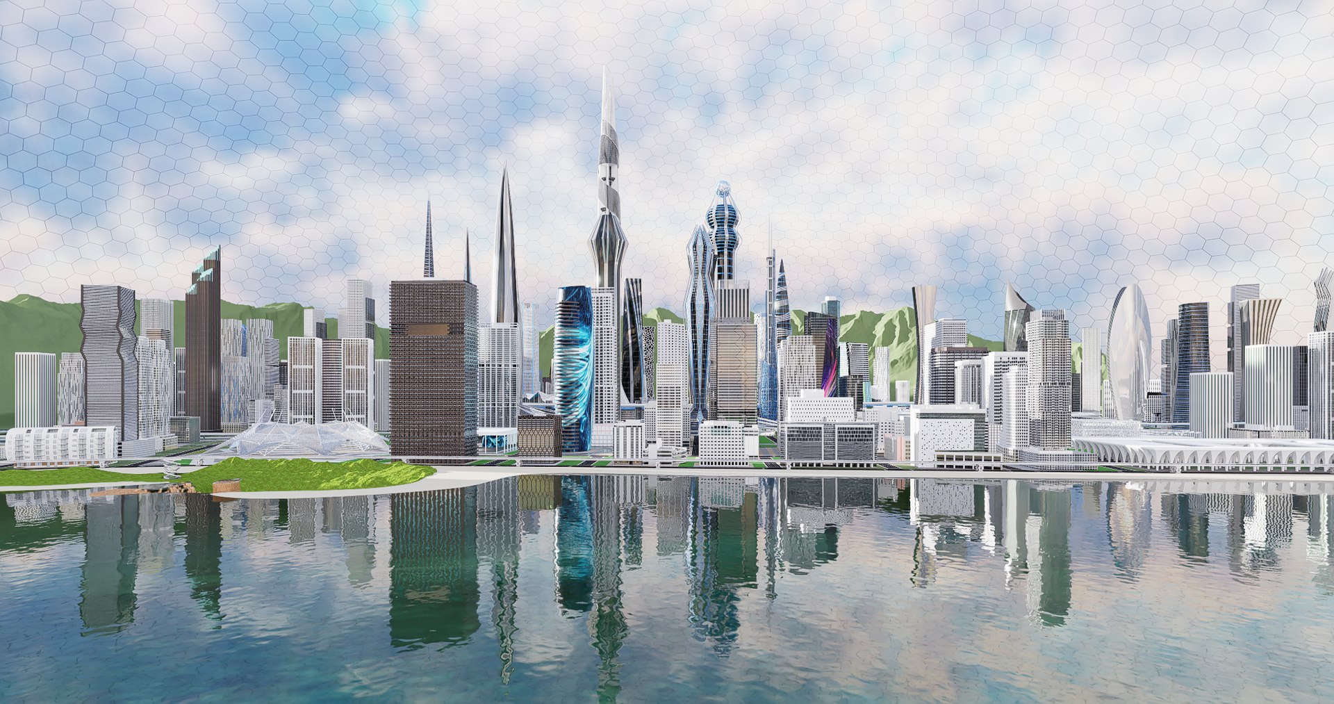 3D model Future city - TurboSquid 2052532