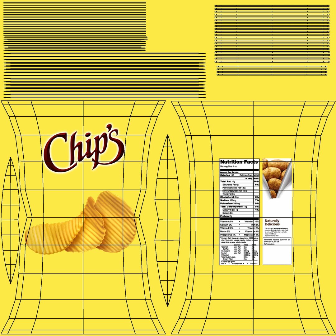 Chips Package Model - TurboSquid 1327240