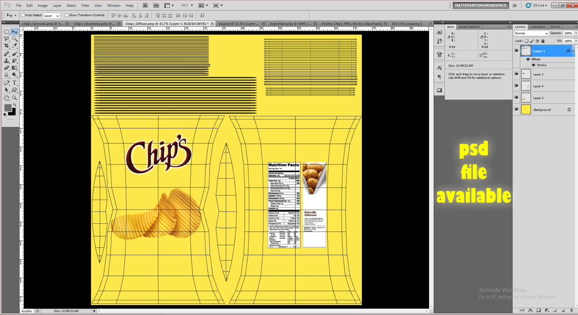 Chips Package Model - TurboSquid 1327240
