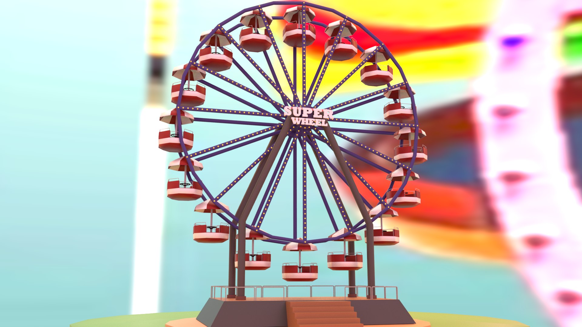 3D model FERRIS WHEEL - TurboSquid 2014273