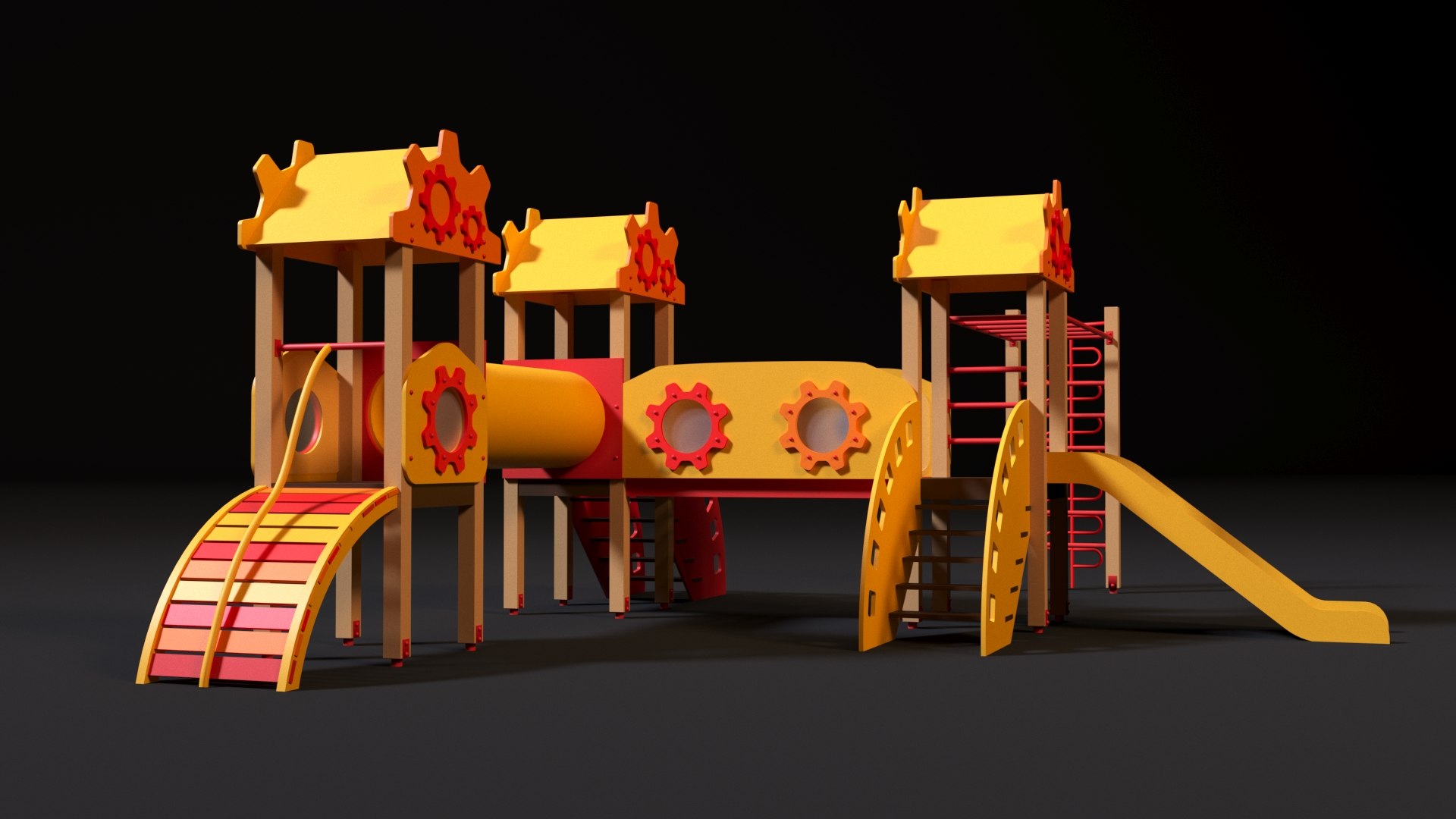 Children playground model - TurboSquid 1766226