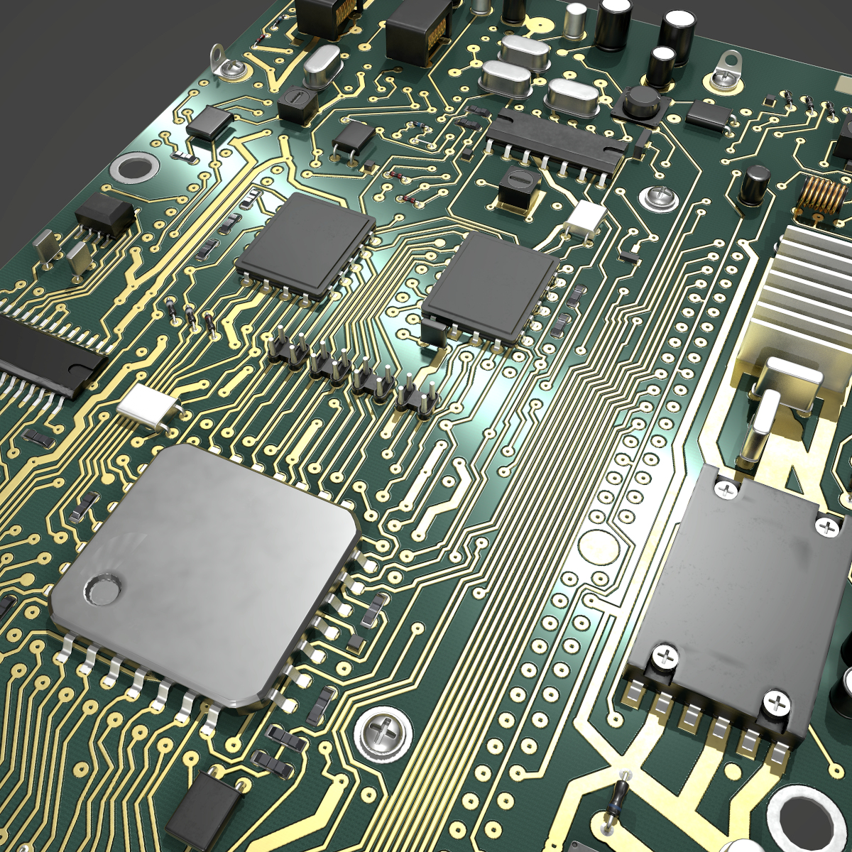 3D generic circuit board - TurboSquid 1219607