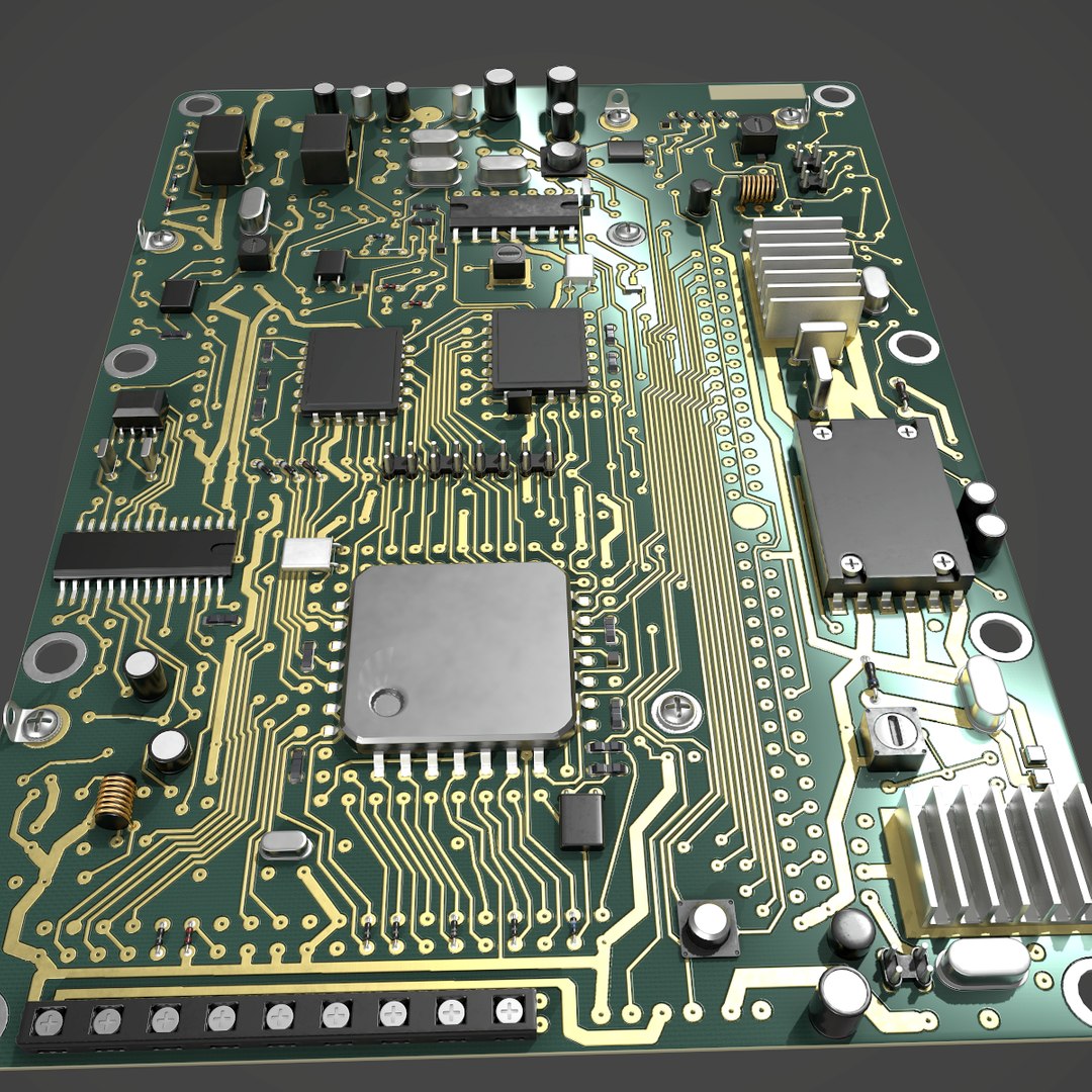 3D Generic Circuit Board - TurboSquid 1219607
