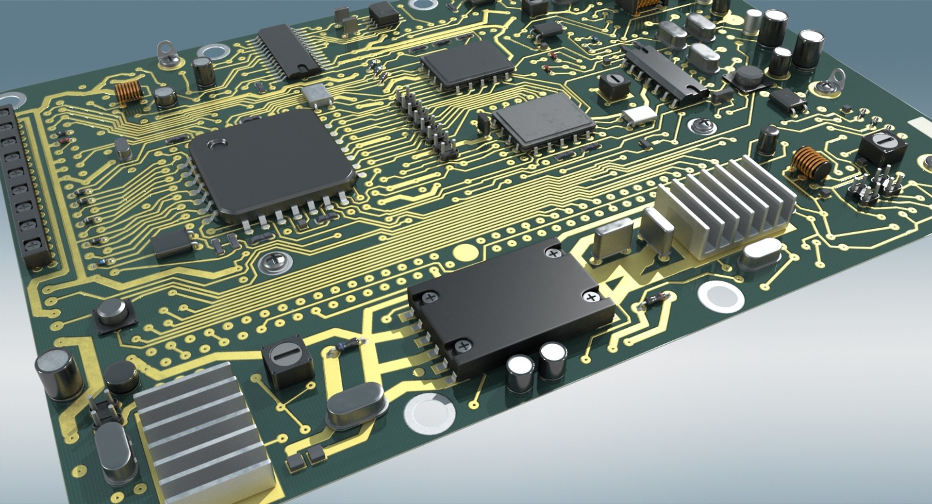 3D Generic Circuit Board - TurboSquid 1219607