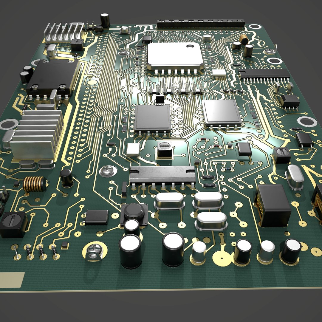 3D Generic Circuit Board - TurboSquid 1219607