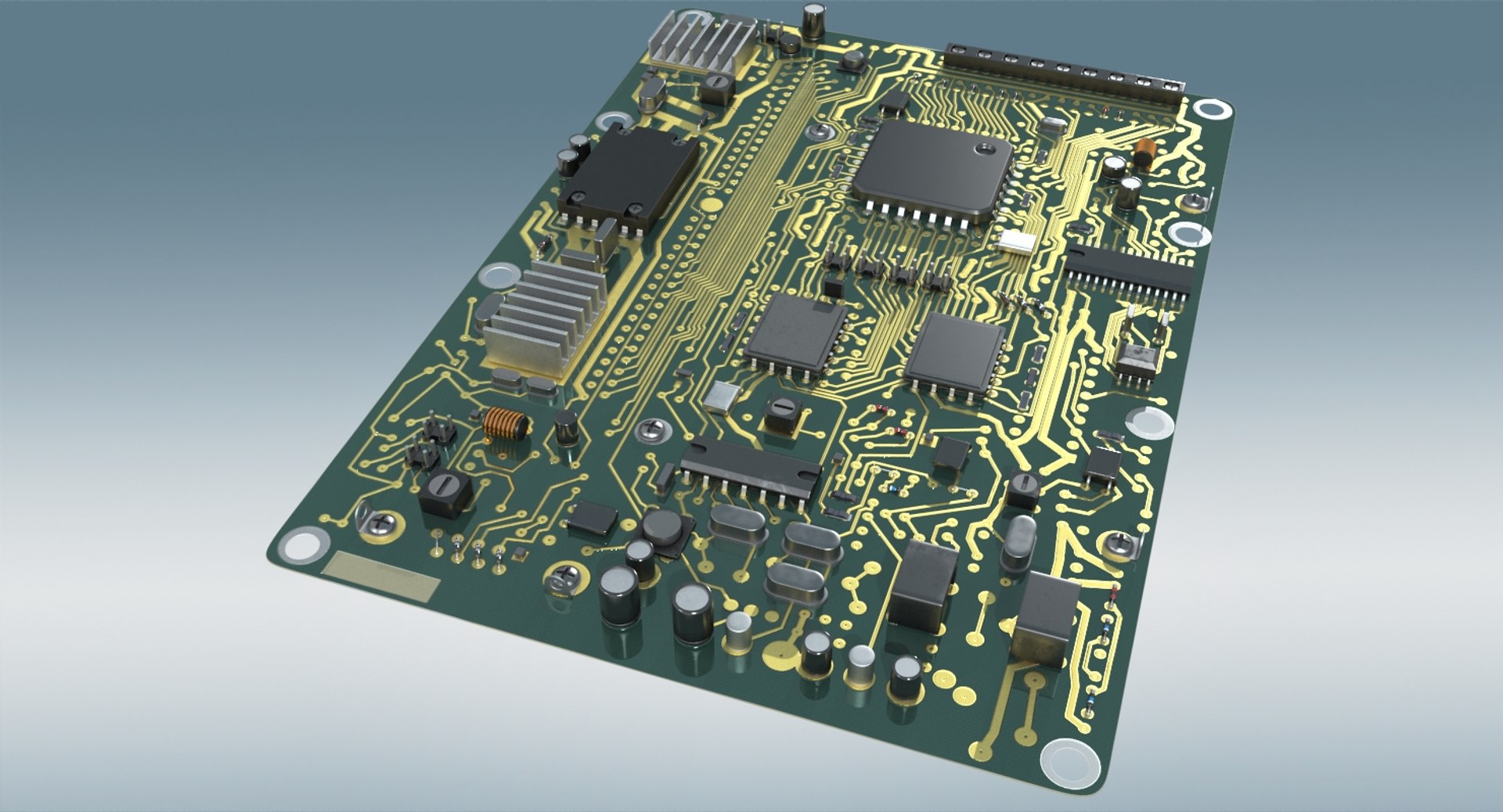 3D Generic Circuit Board - TurboSquid 1219607