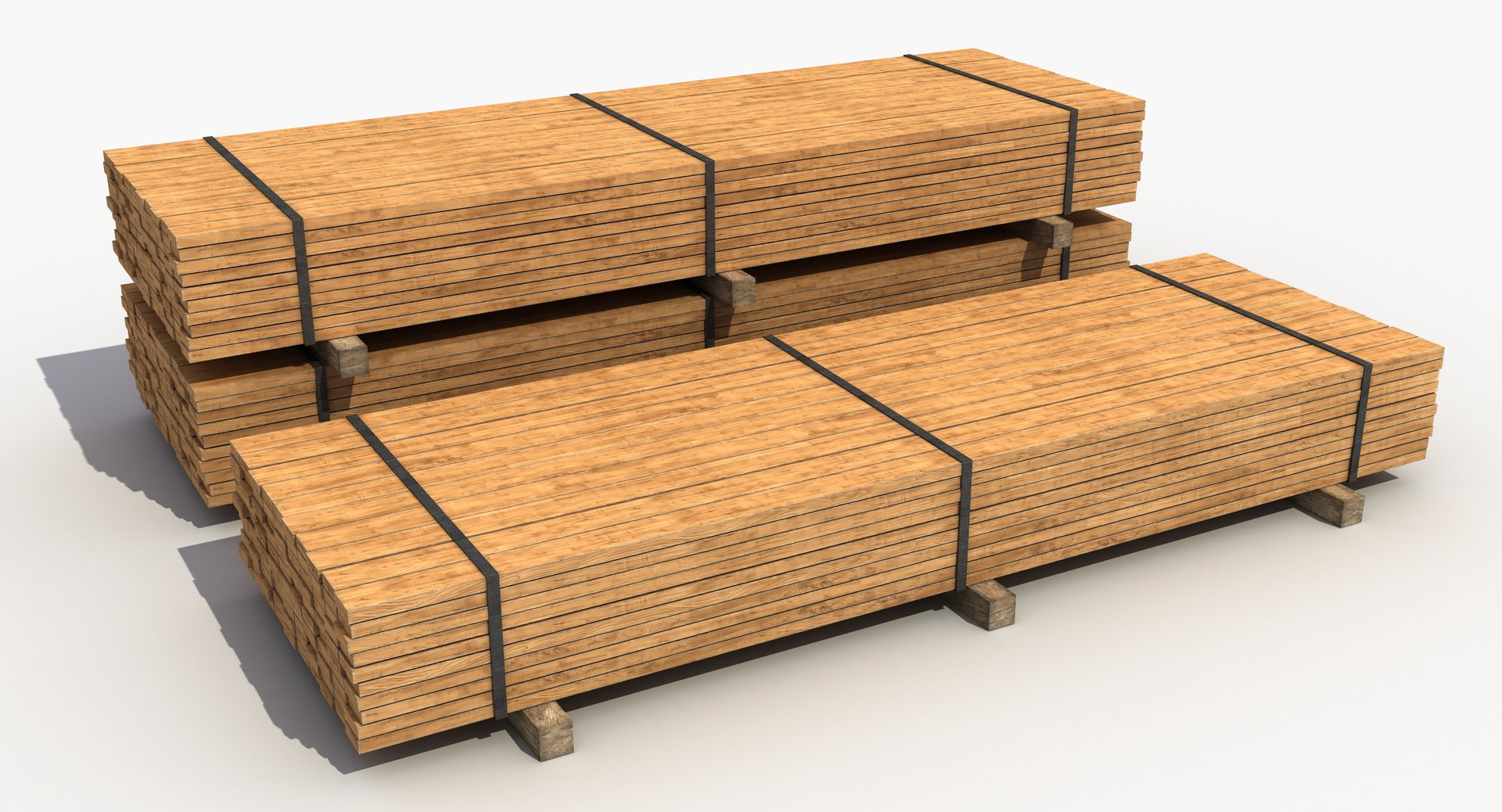 3D Model Industrial Lumber Package - TurboSquid 1334081