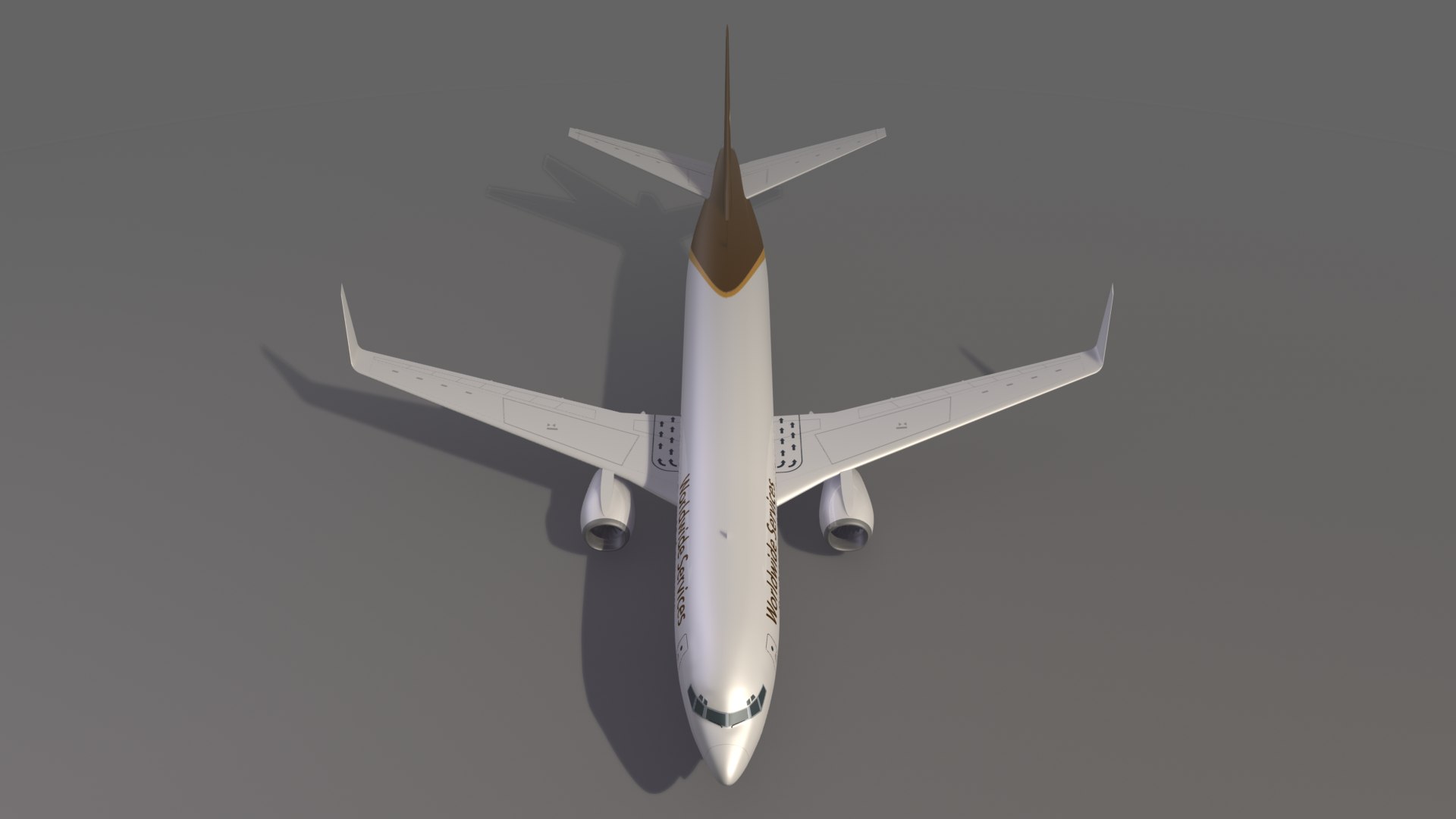 3D Ups Cargo Aircraft Airplane Model - TurboSquid 1476506