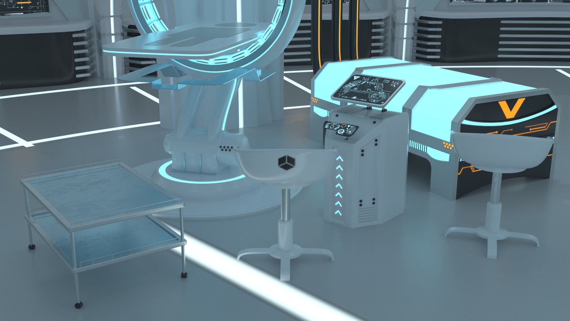 3D Model Sci Fi Lab - TurboSquid 2387459