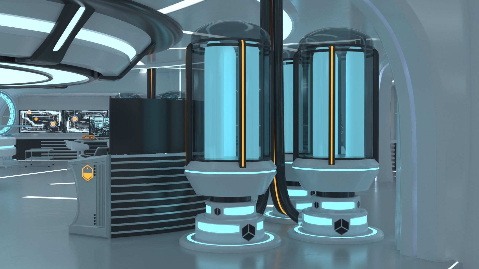 3D Model Sci Fi Lab - TurboSquid 2387459