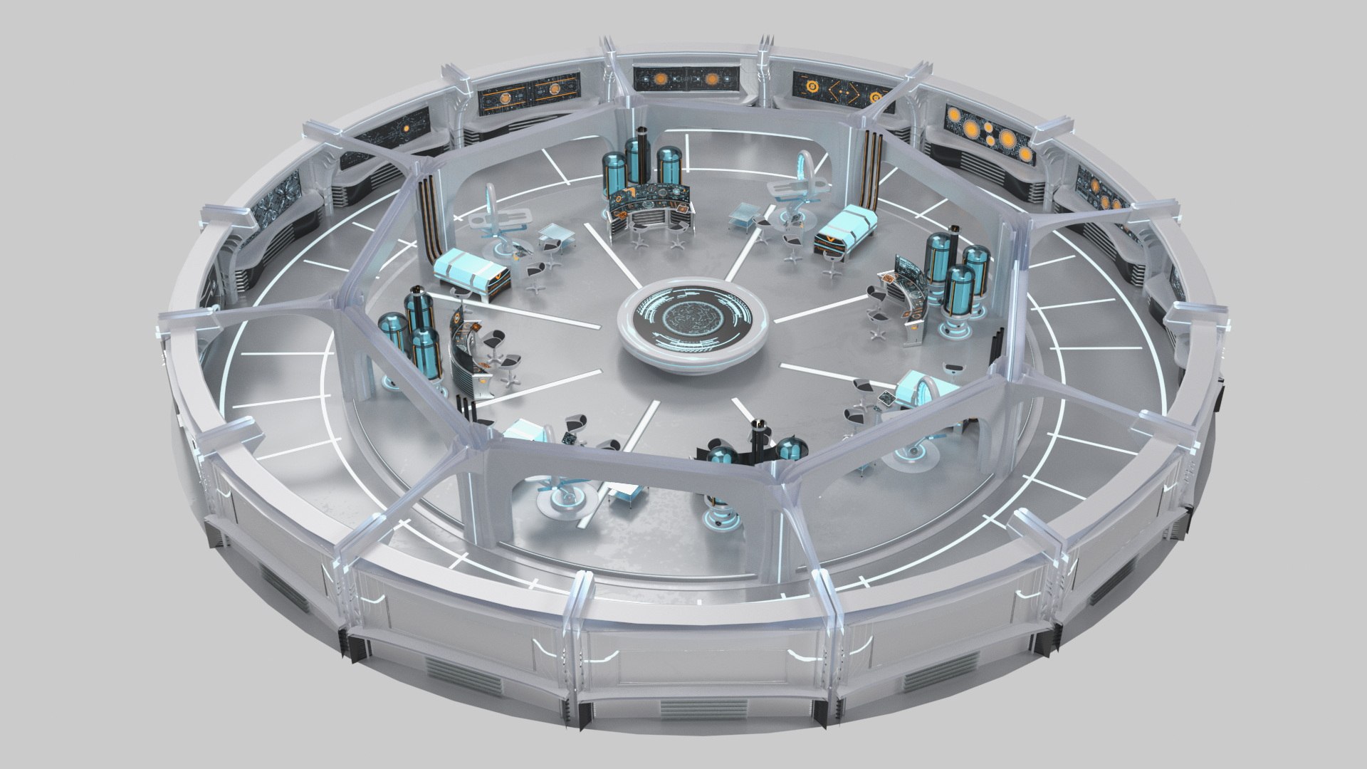 3D Model Sci Fi Lab - TurboSquid 2387459