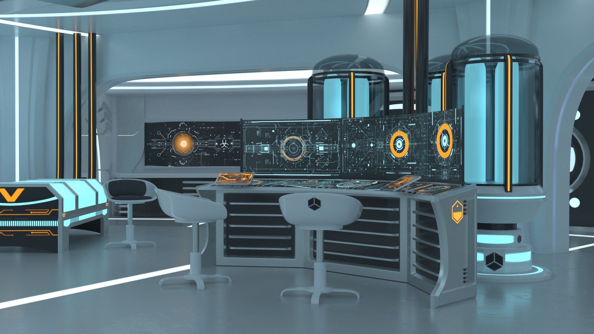 3D Model Sci Fi Lab - TurboSquid 2387459