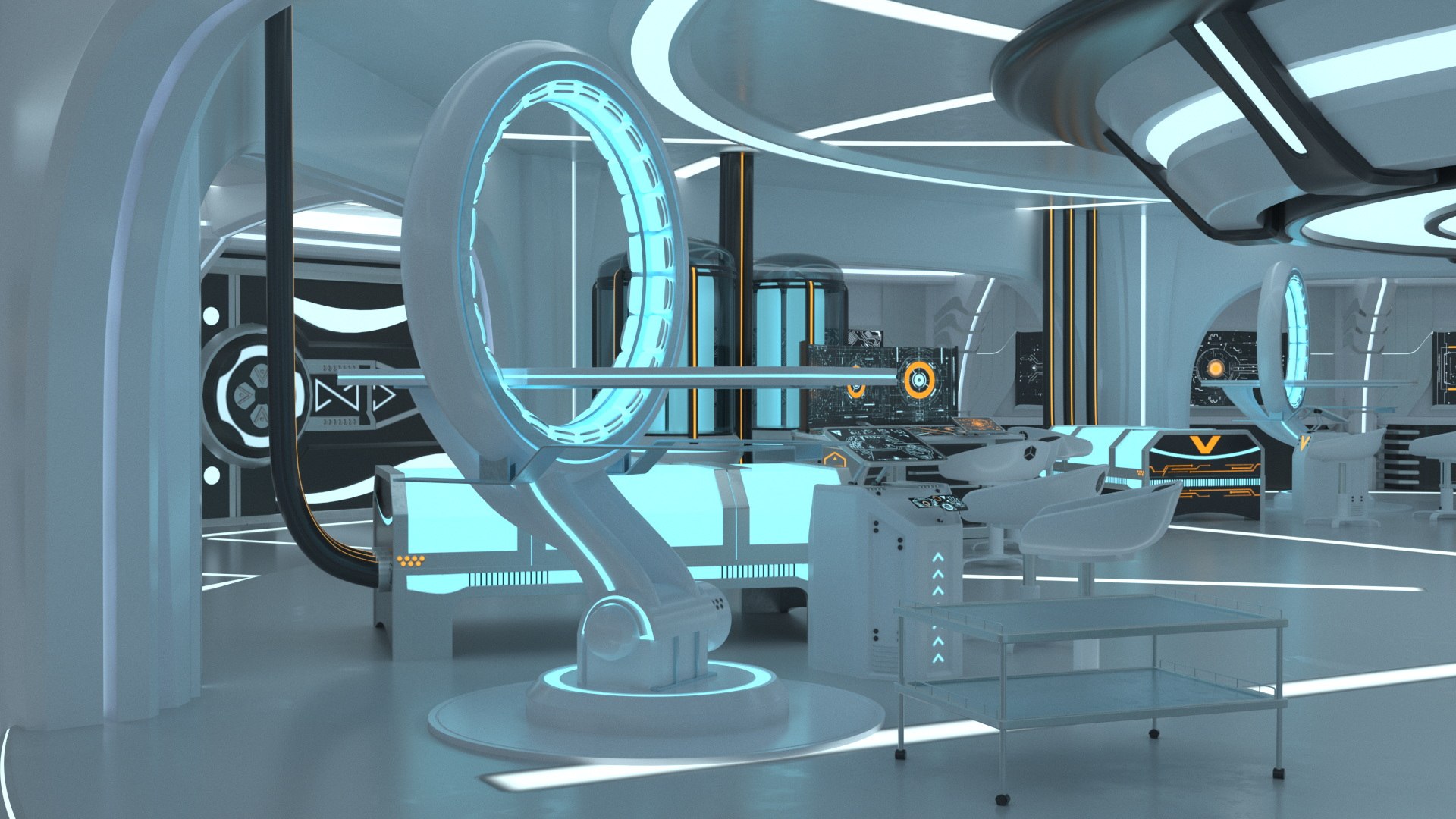 3D Model Sci Fi Lab - TurboSquid 2387459