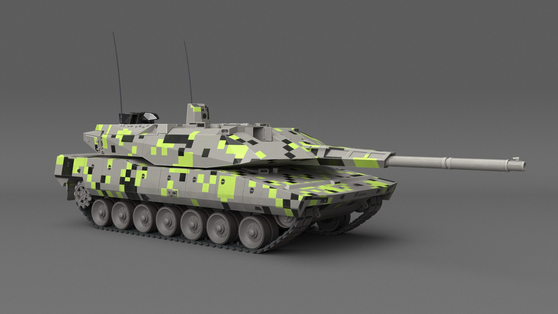 3D KF51 Panther Model - TurboSquid 1925432