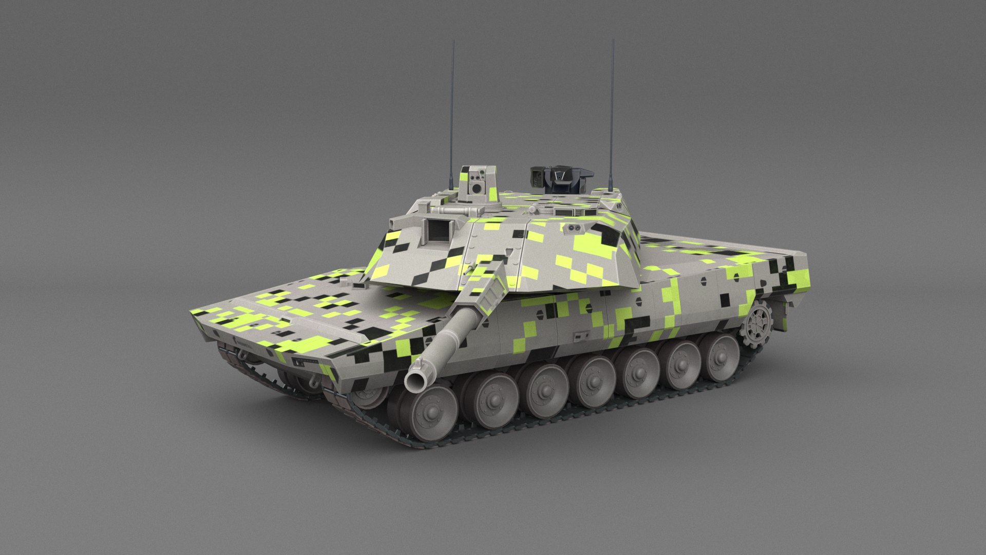 3D KF51 Panther Model - TurboSquid 1925432