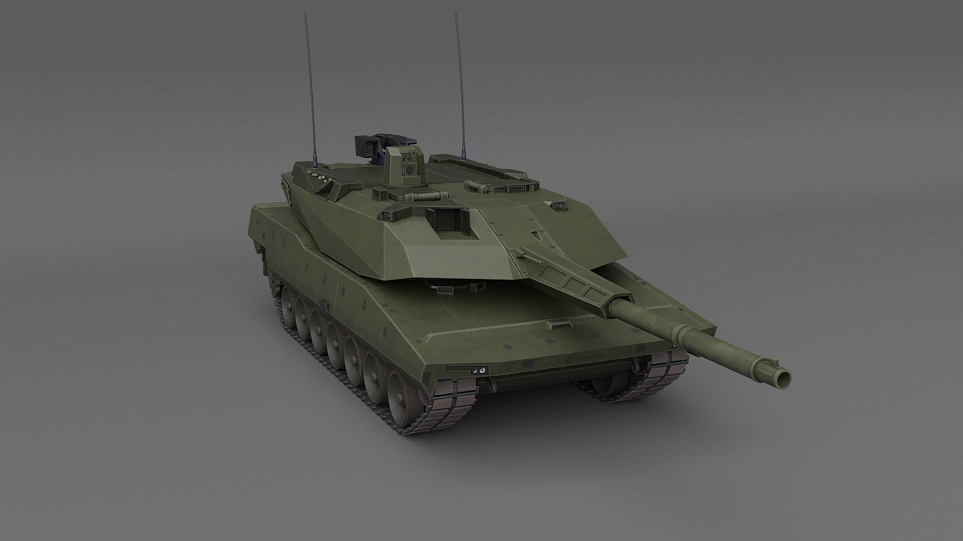 3D KF51 Panther Model - TurboSquid 1925432