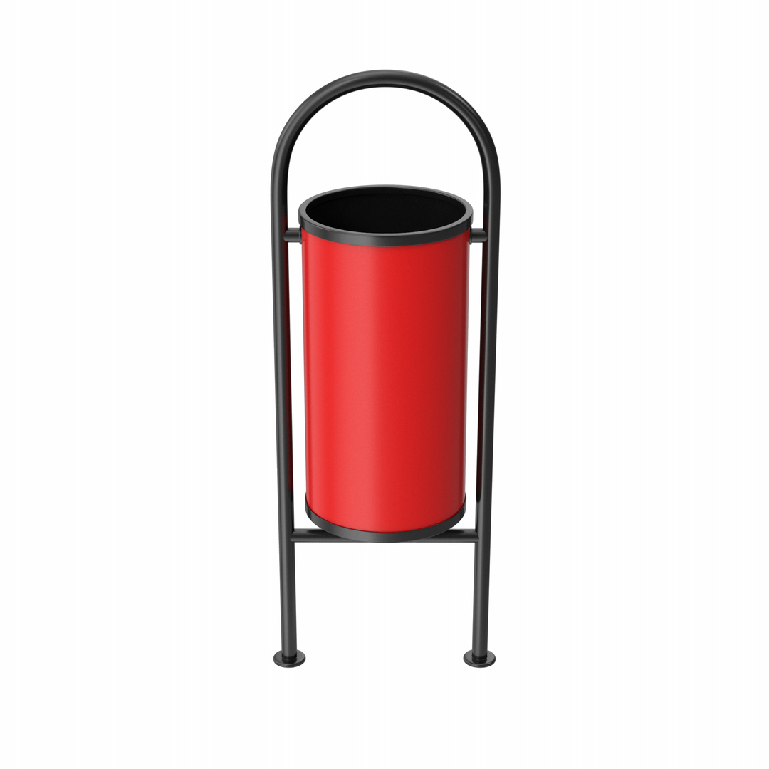 3D Red Trash Bin - TurboSquid 2373960