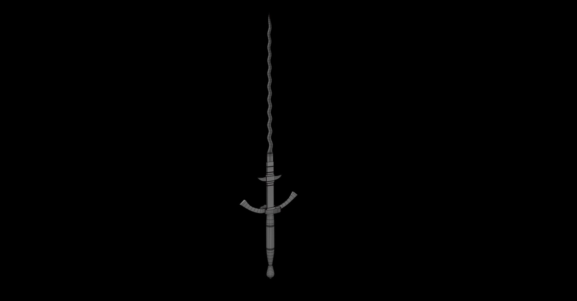 3D Flamberge Sword - TurboSquid 2373853
