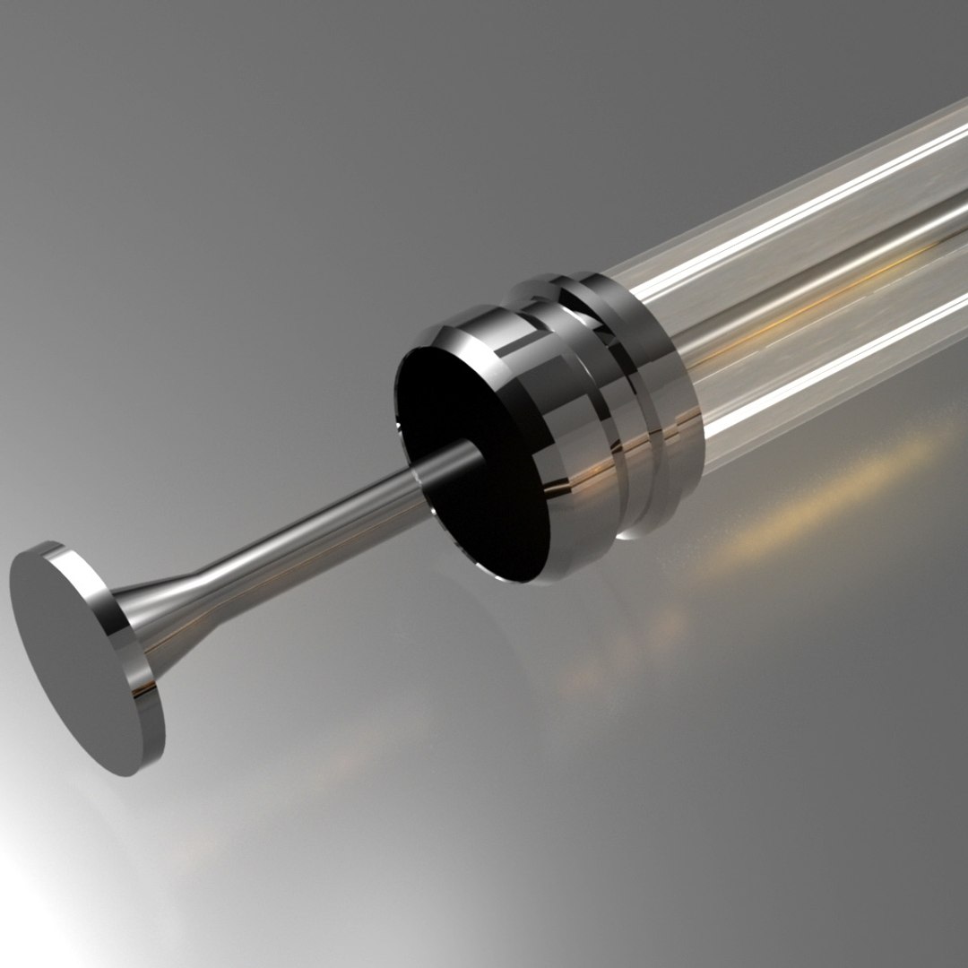 3d Model Of Syringe Needle Injector