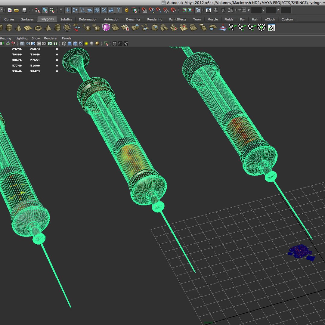3d Model Of Syringe Needle Injector