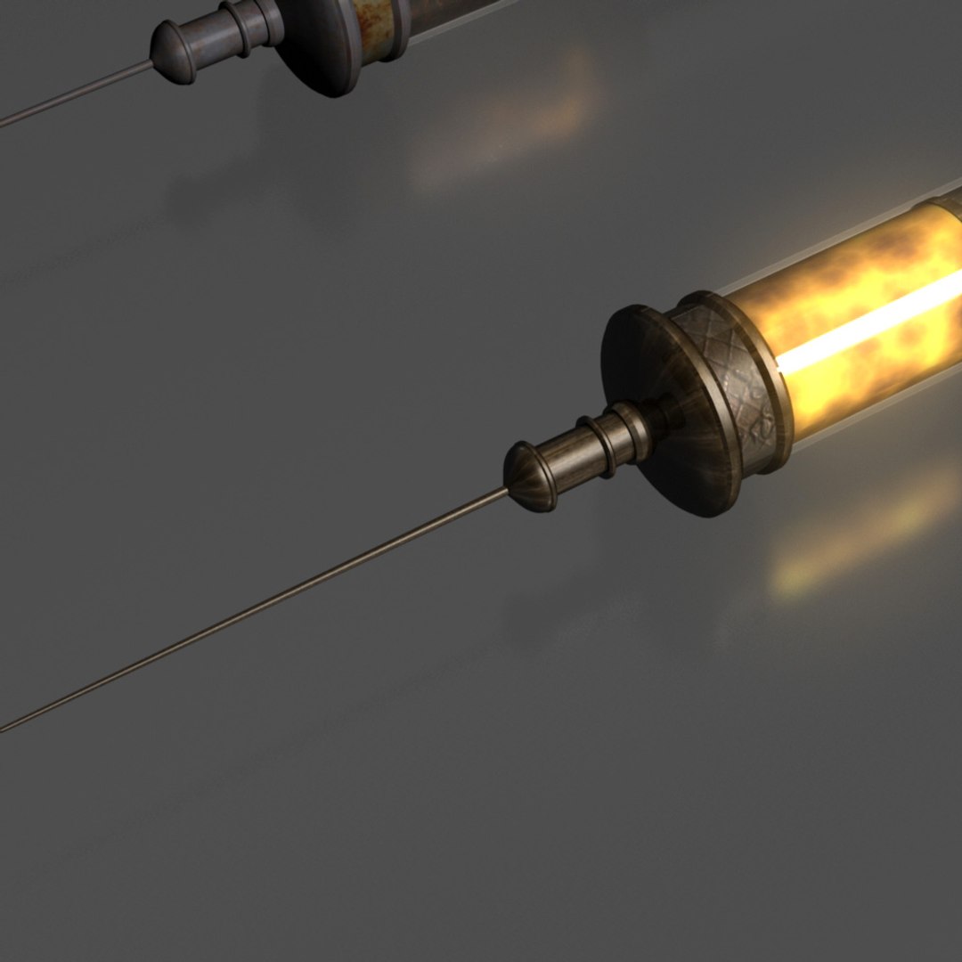 3d Model Of Syringe Needle Injector