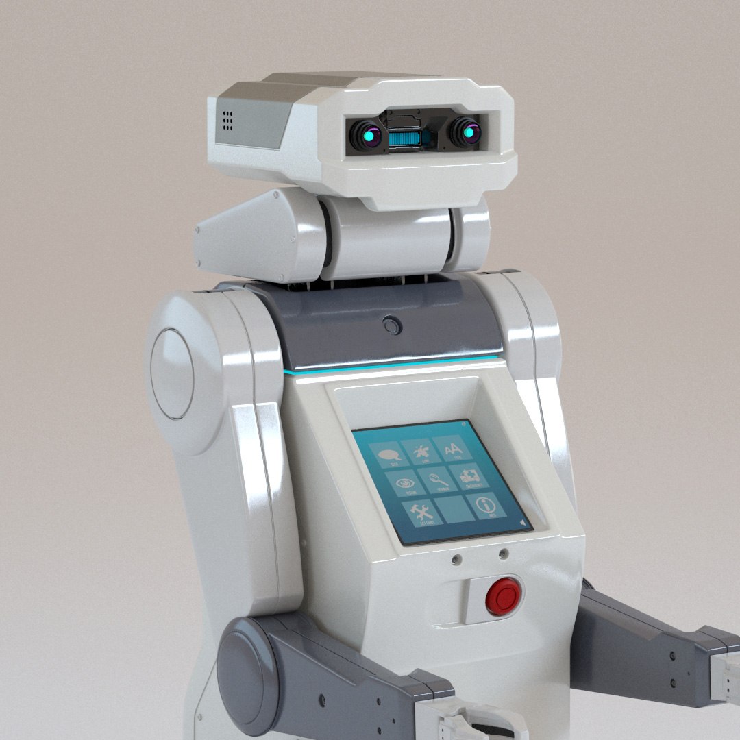 3d Model Jeeves Robot Service