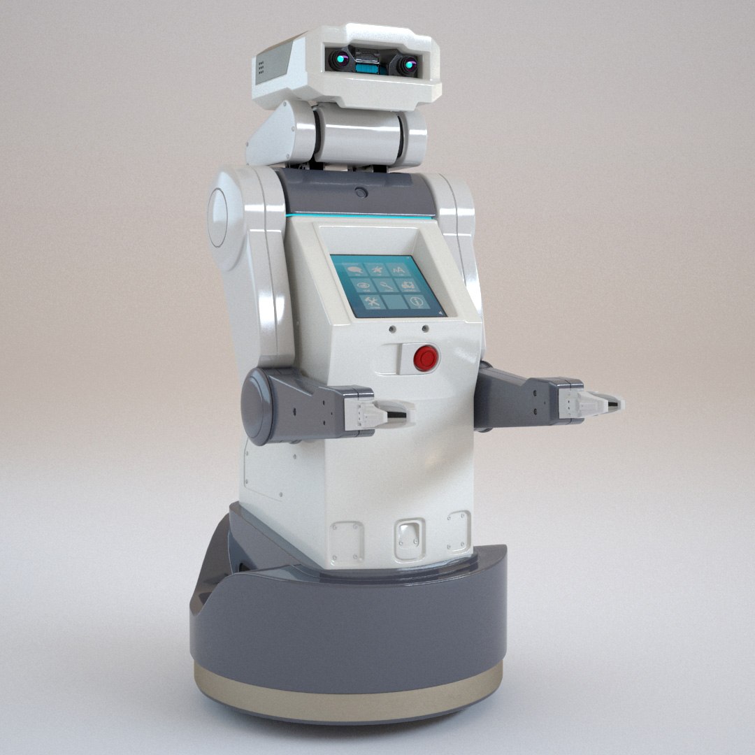 3d Model Jeeves Robot Service