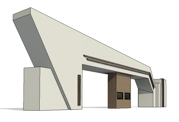 3D main gate - TurboSquid 1833443