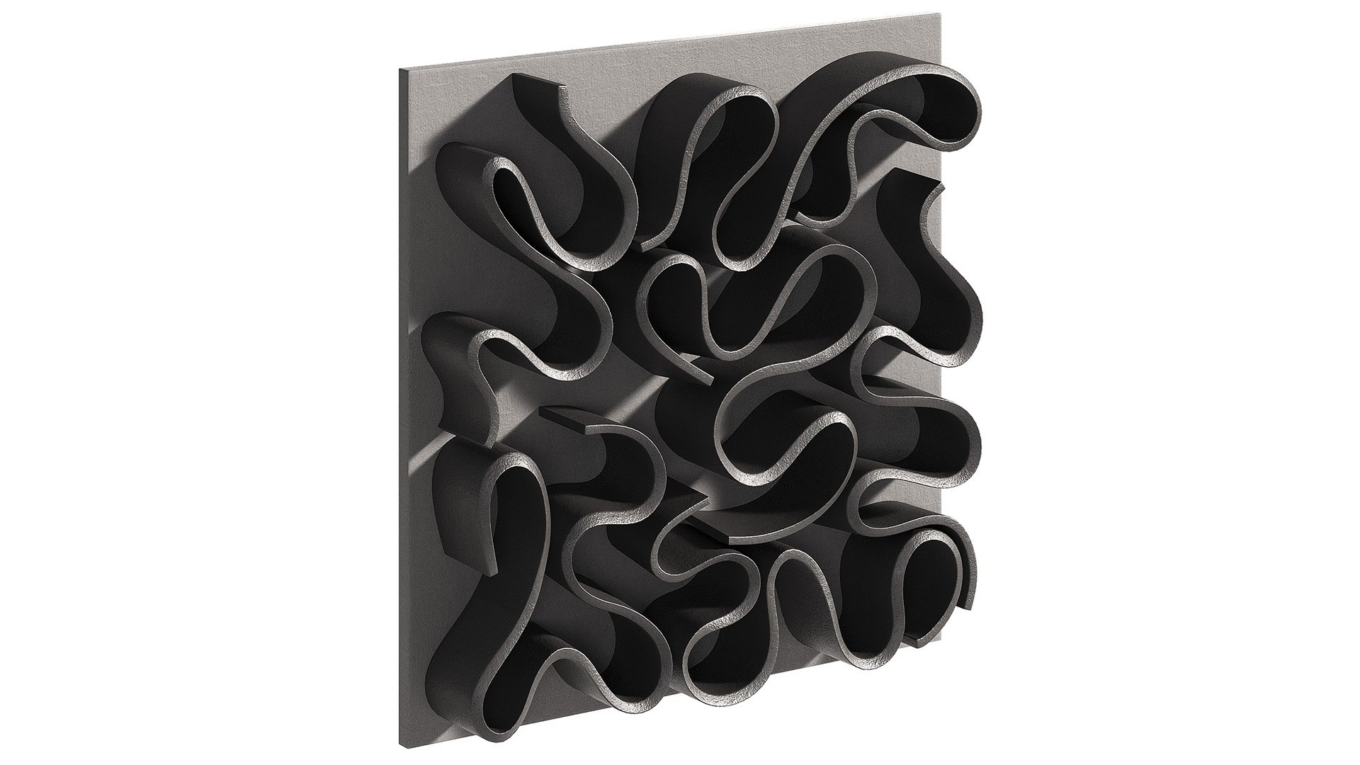 3D Wall Art Abstract Folded Ceramic Relief - TurboSquid 2251148