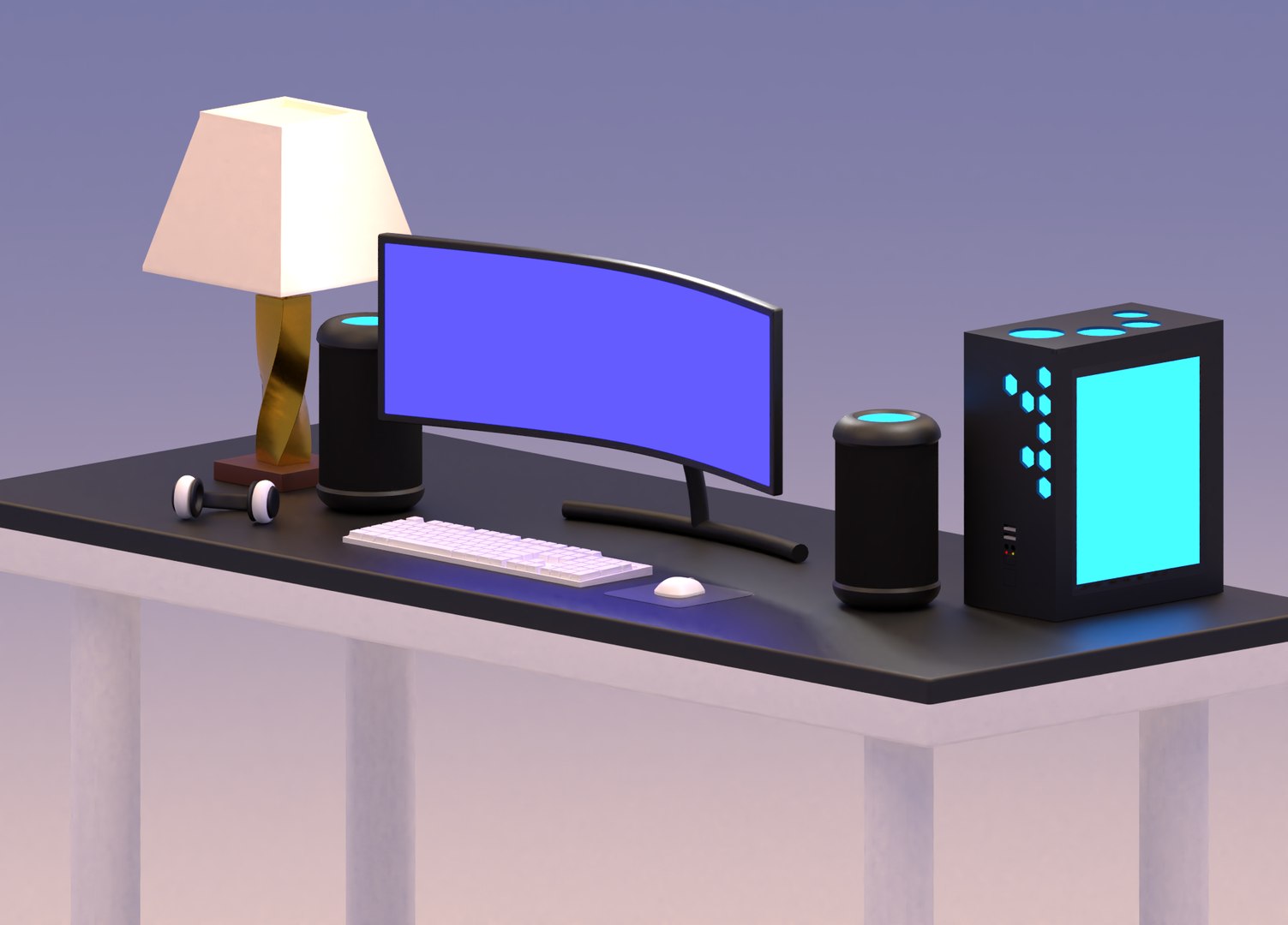 3D Model Destop Computer - TurboSquid 1626980