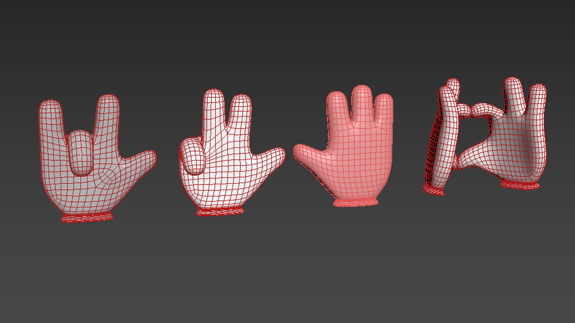 Free Funny Cartoon Hands 3D Model - TurboSquid 1954785