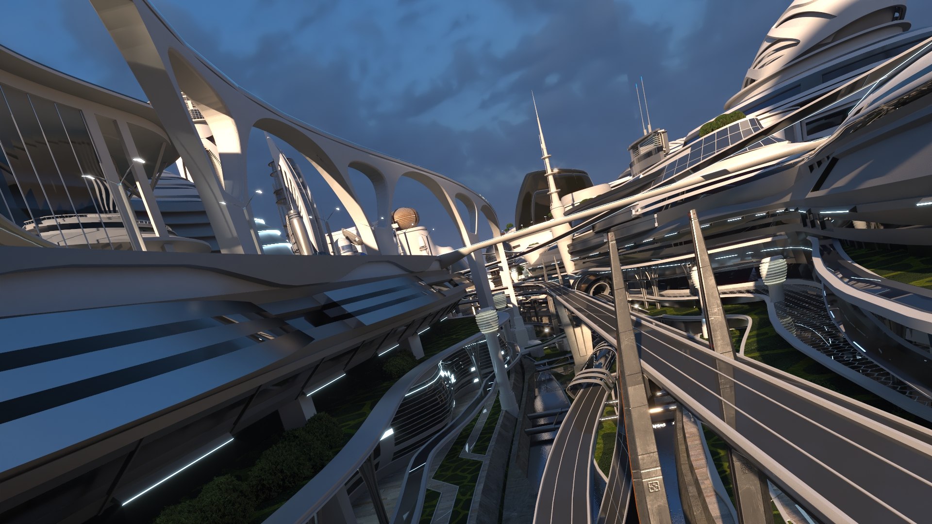 Future City August 3D Model - TurboSquid 1964020