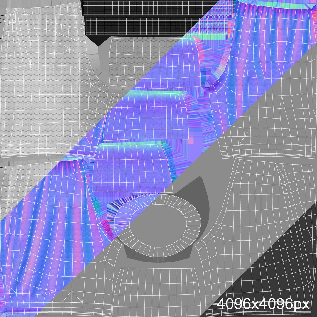 3D shorts white - TurboSquid 1643387