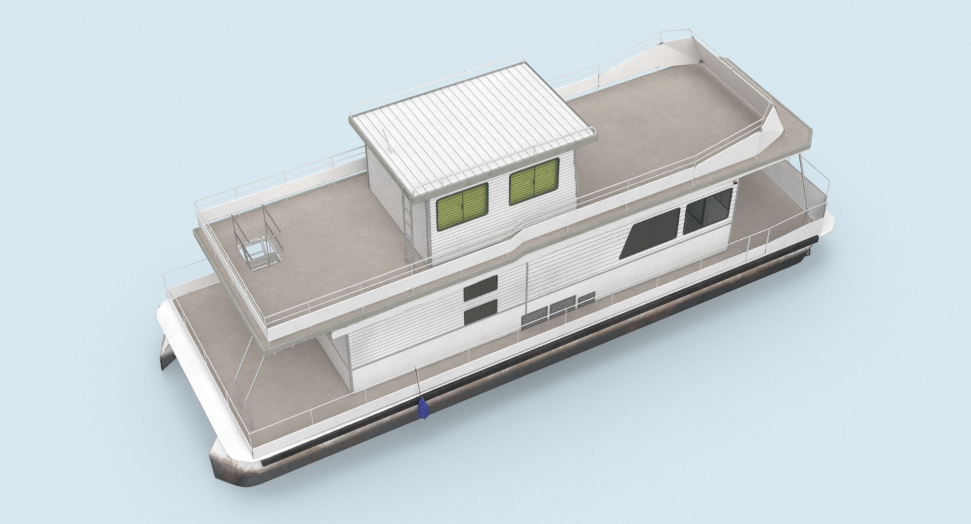 Houseboat 3D Model - TurboSquid 1185542