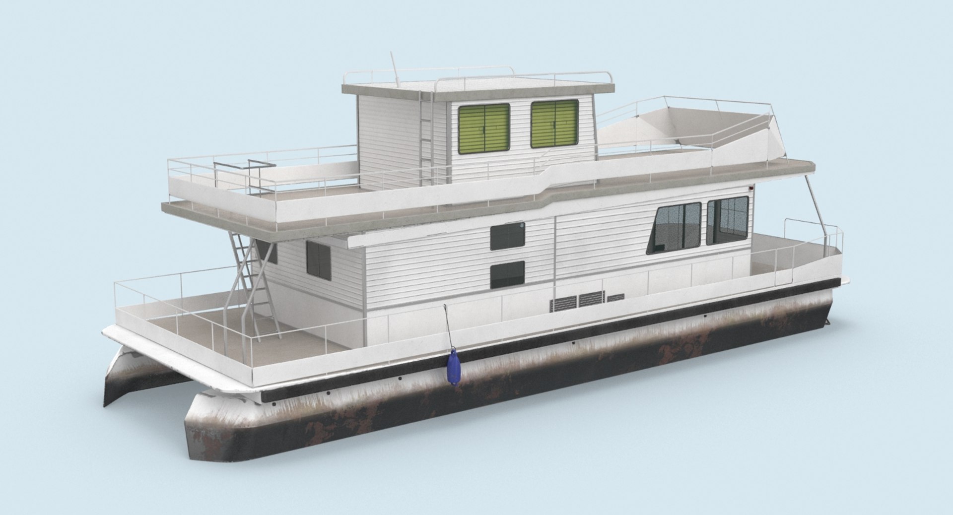 Houseboat 3D Model - TurboSquid 1185542