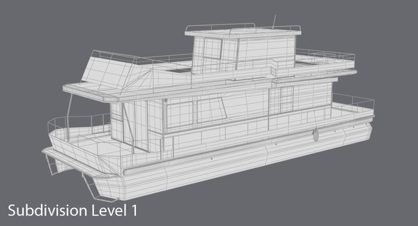 Houseboat 3D model - TurboSquid 1185542