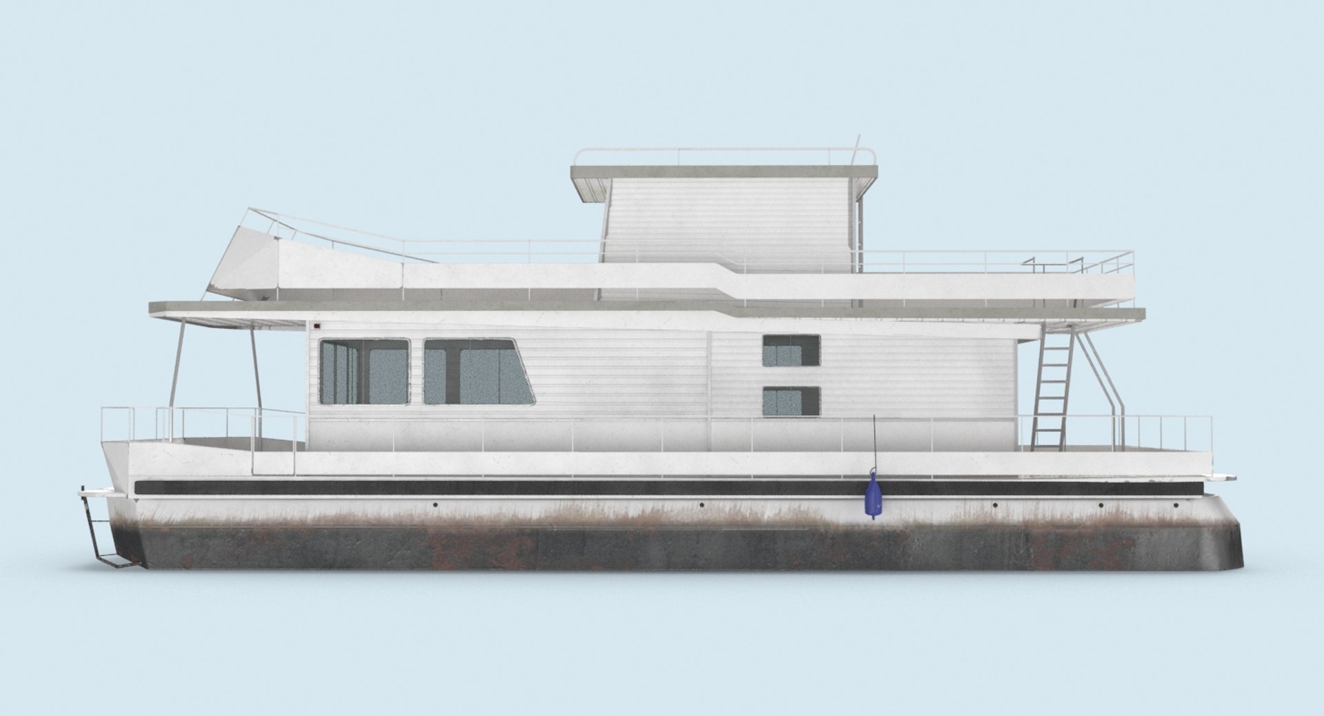 Houseboat 3D Model - TurboSquid 1185542