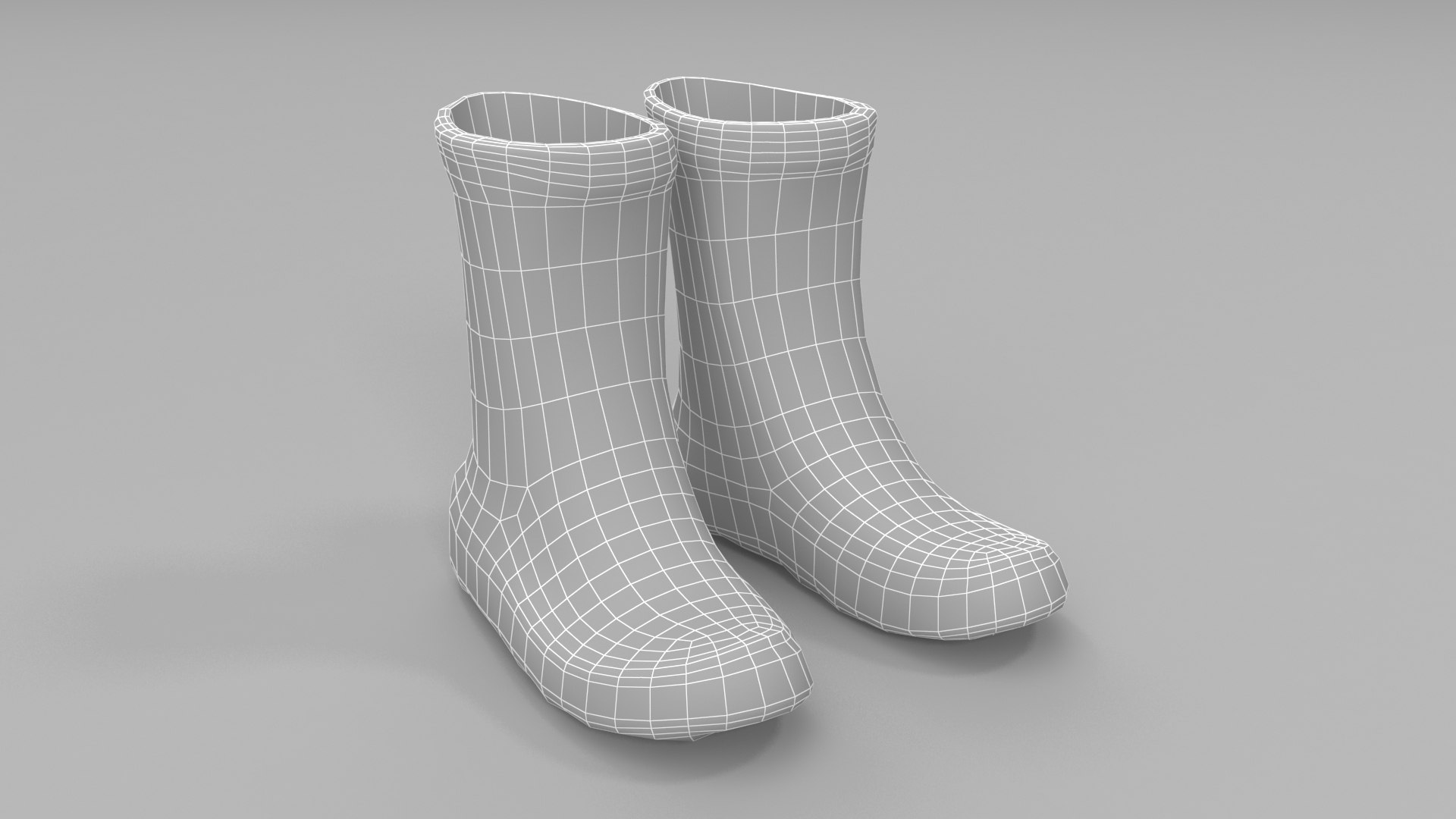 Rain Boots Pbr 3D Model - TurboSquid 1558716