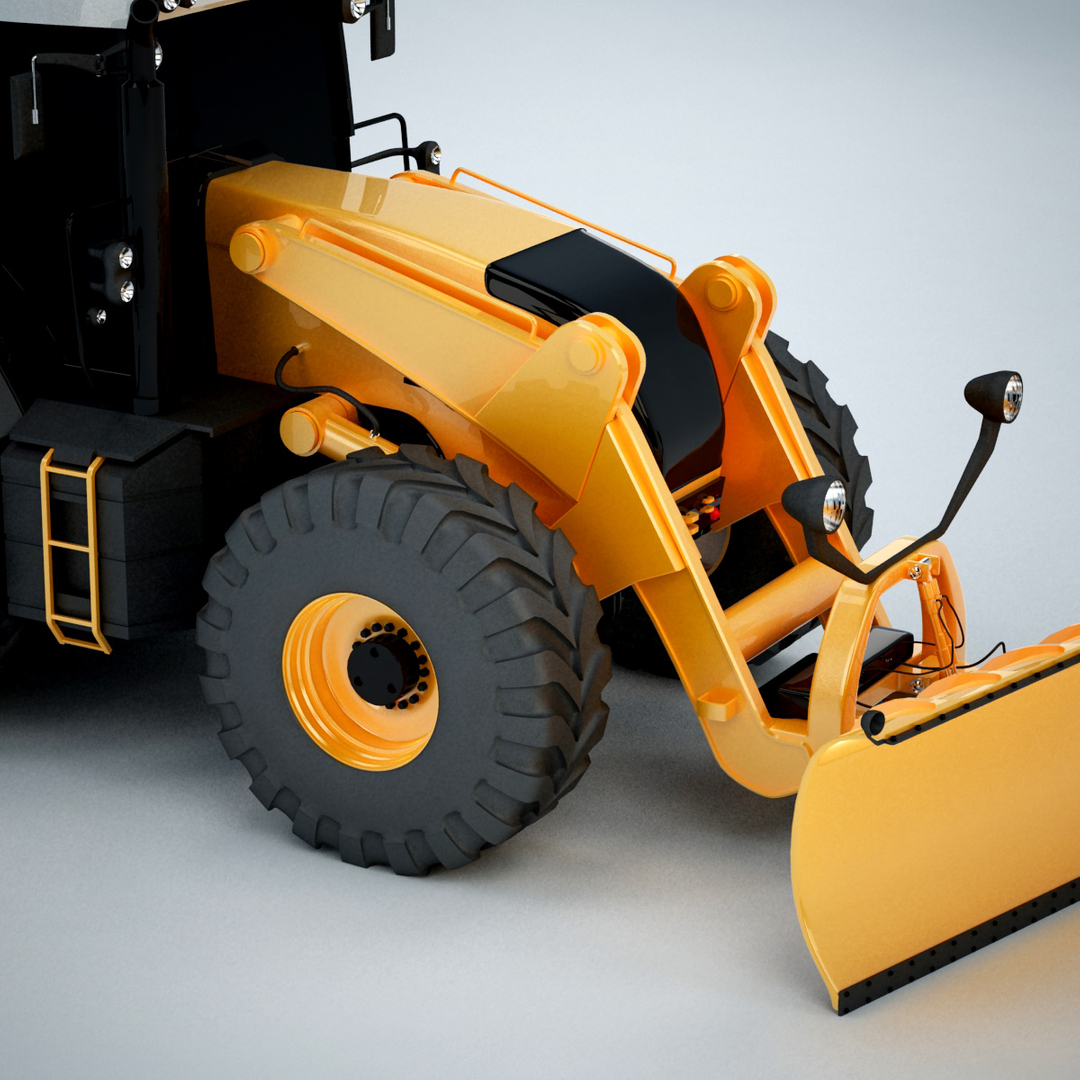 snowplow tractor 3d model