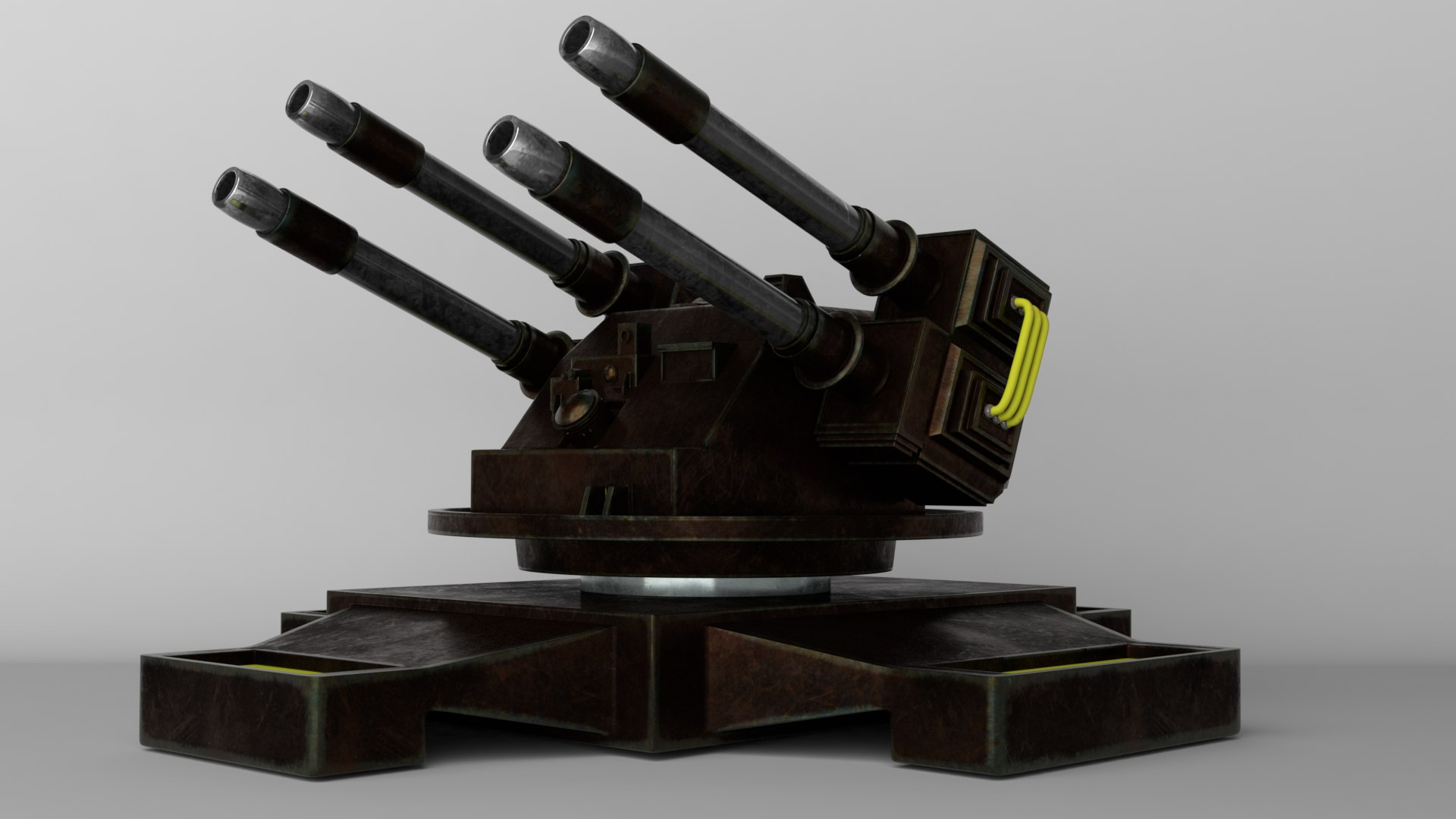 3D Model Turret Military Unreal - TurboSquid 1381216
