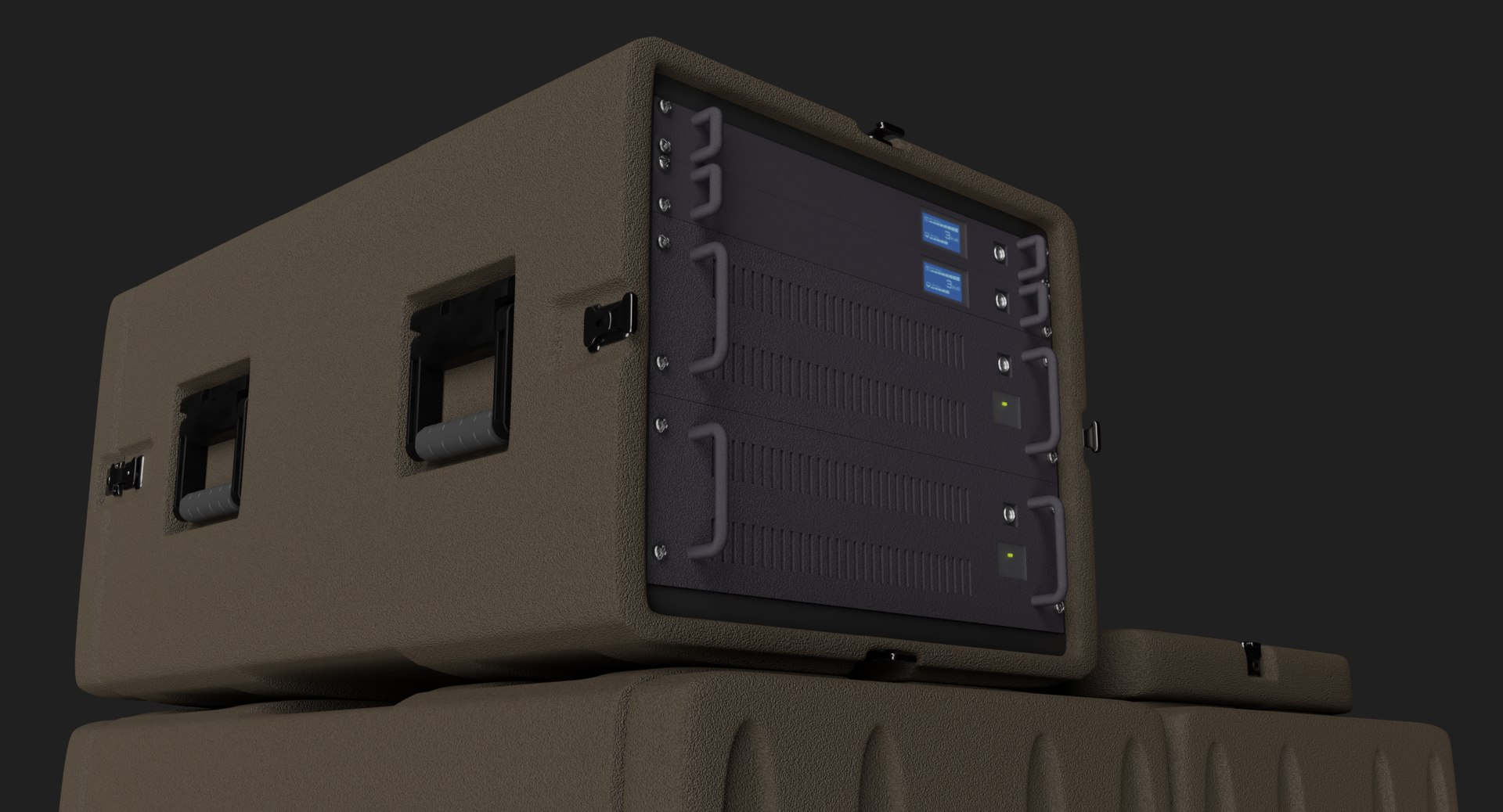 Field Rack Mount Case Model - TurboSquid 1329329