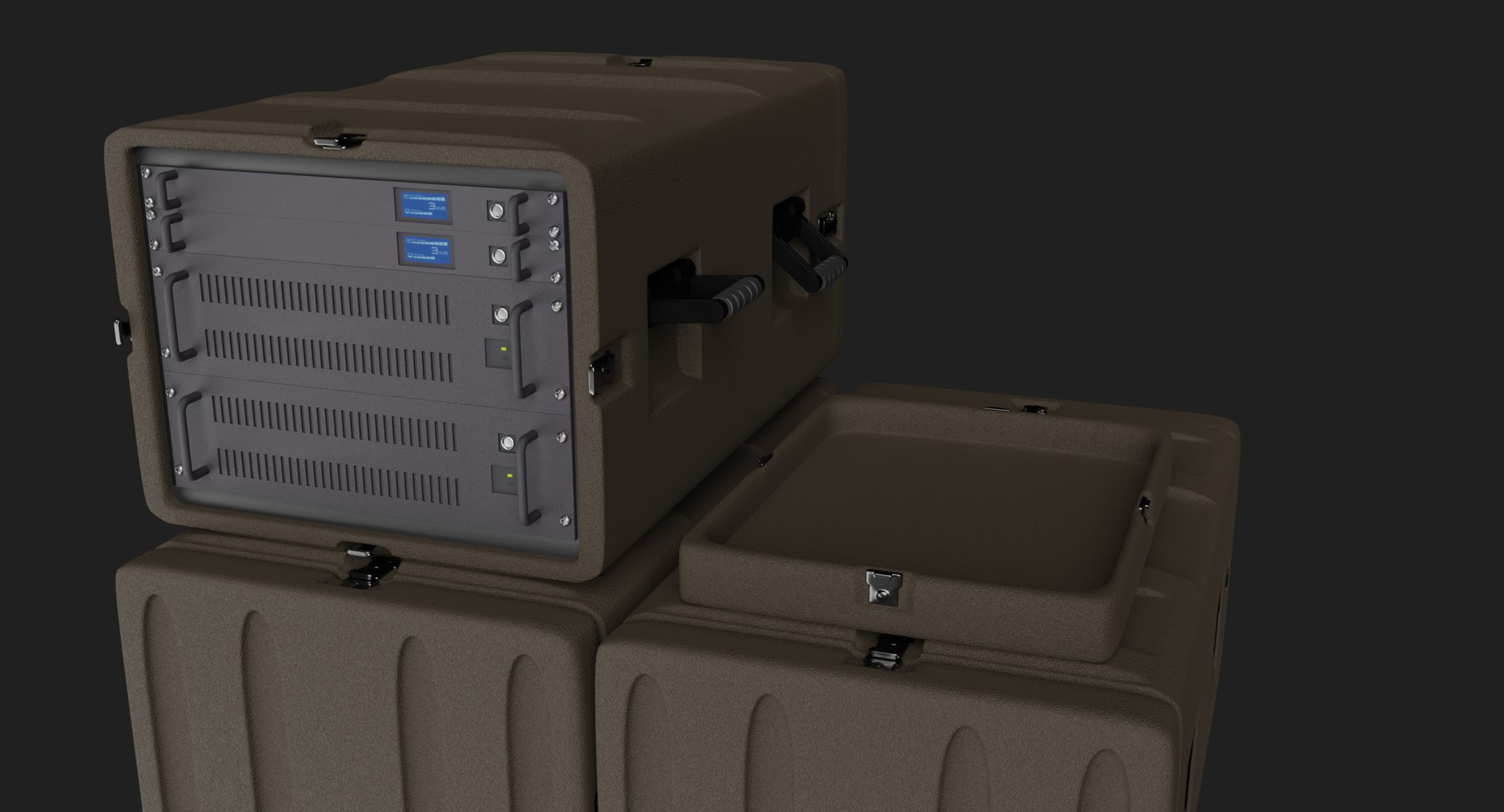 Field Rack Mount Case Model - TurboSquid 1329329